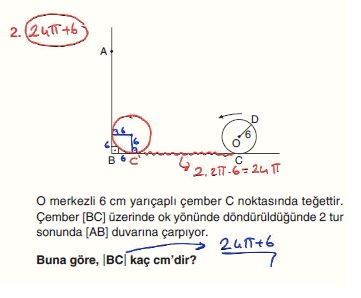Acil matematik geometri soru bankası çember çevresi A çözümleri ...