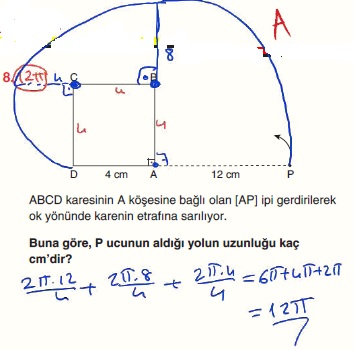 Acil matematik geometri soru bankası çember çevresi A çözümleri ...