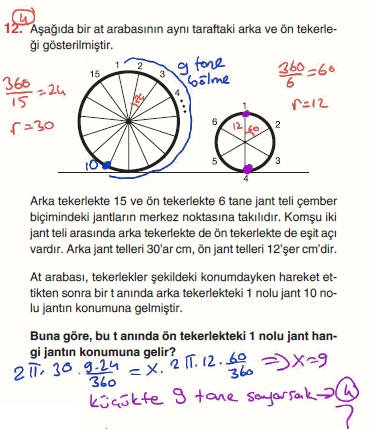 Acil matematik geometri soru bankası çember çevresi A çözümleri ...