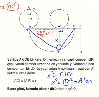 Acil matematik geometri soru bankası çember çevresi A çözümleri ...
